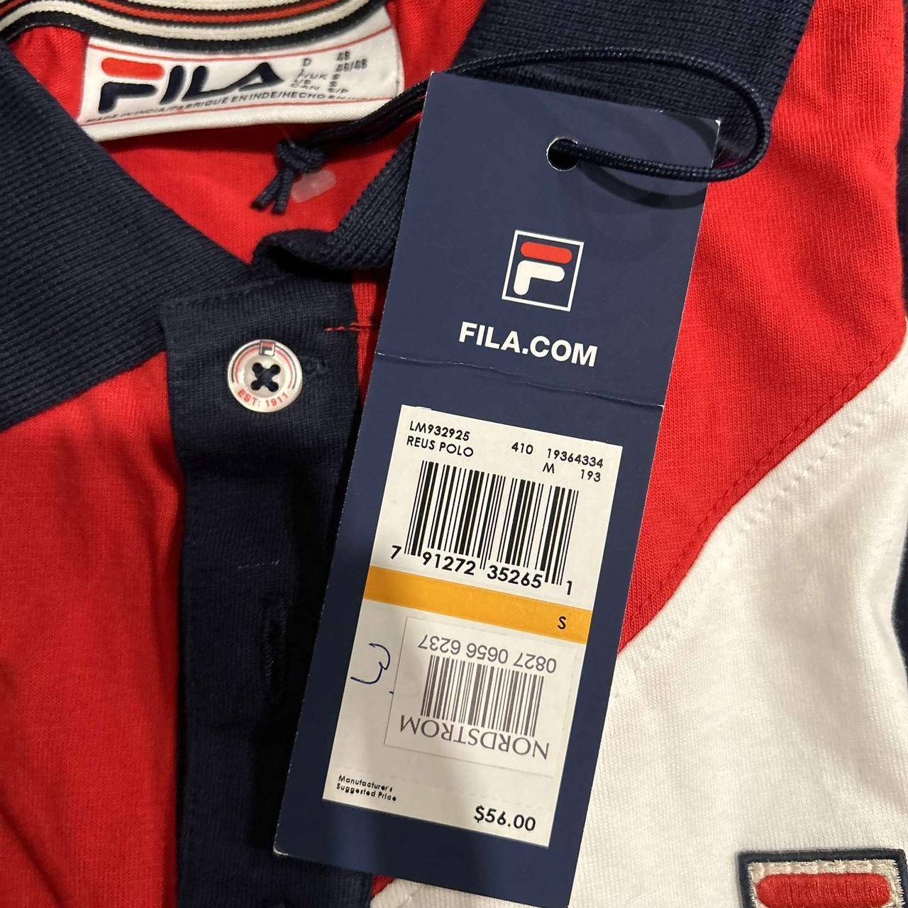 Fila Polo Shirt Size S (NEW WITH TAGS) Message... - Depop