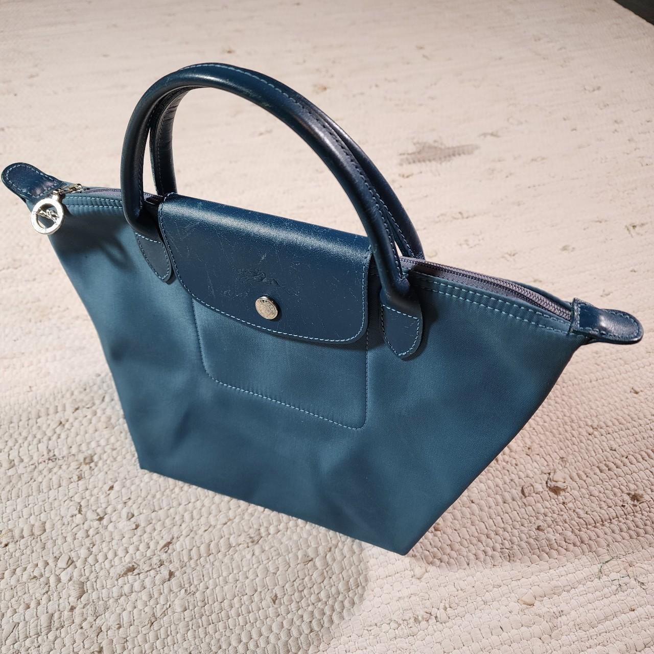 Longchamp mini modele deposé tote bag - leather and... - Depop