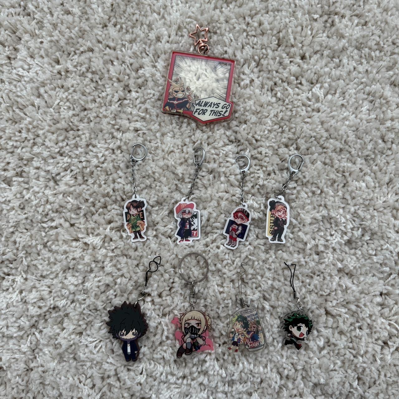 My Hero Academia acrylic and rubber keychains - 9... | Depop