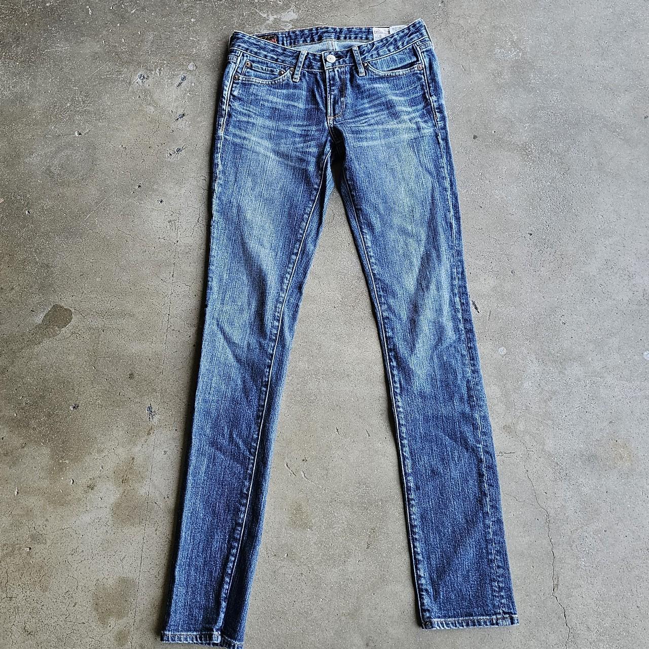 Evisu low-rise light wash jeans Size 25 No... - Depop