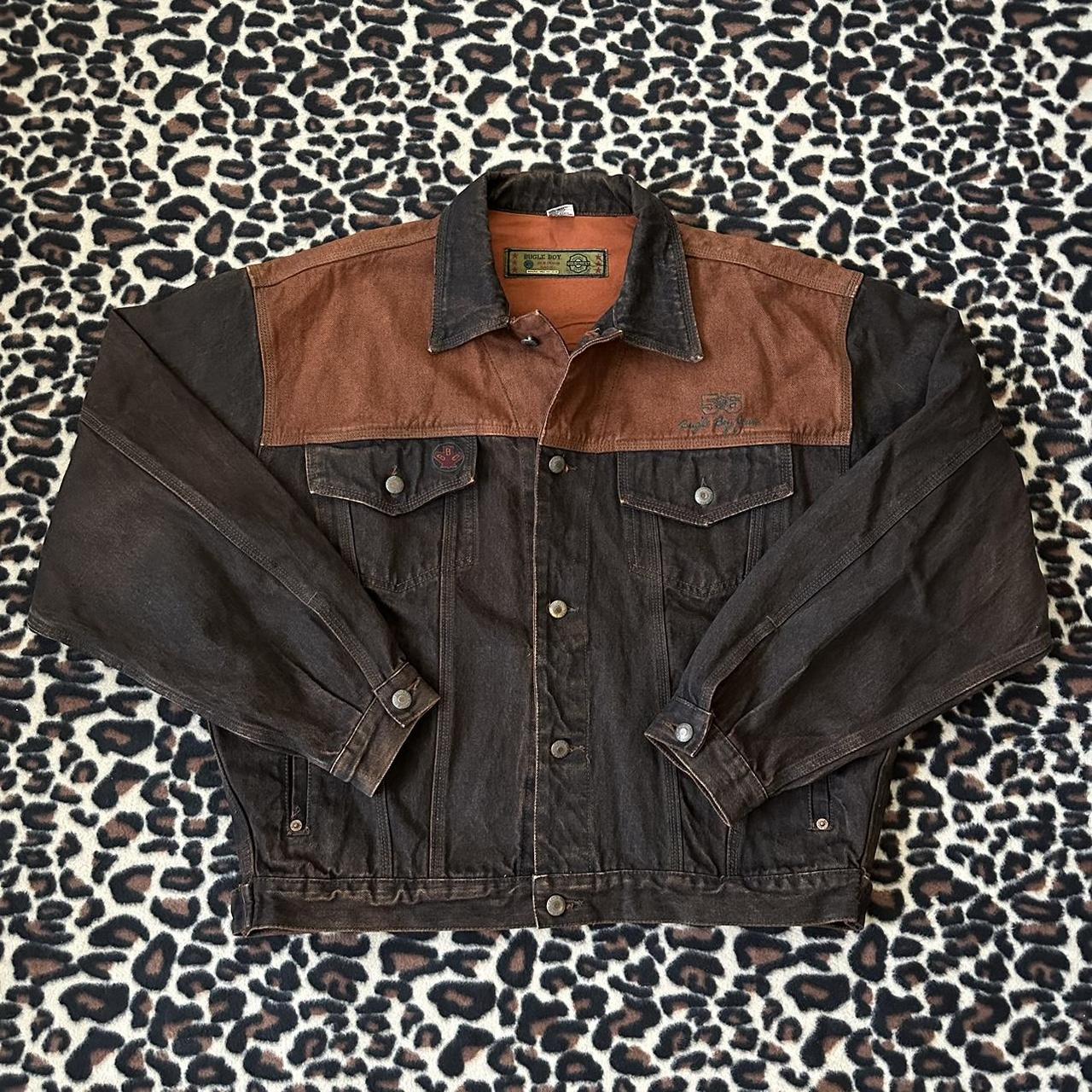 vintage bugle boy denim jacket size XL 100% cotton... - Depop