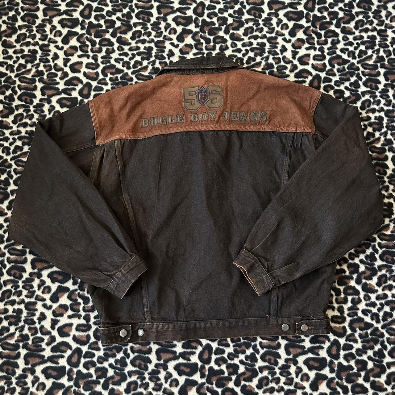 vintage bugle boy denim jacket size XL 100% cotton... - Depop
