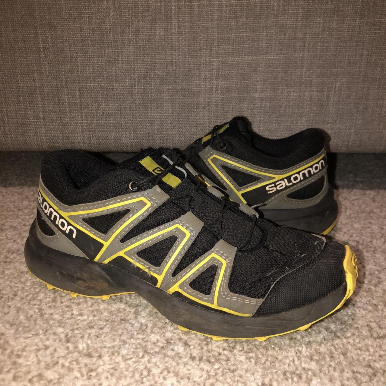 Kids Salomon Speed Cross Hiking Trail Shoes Size US... - Depop