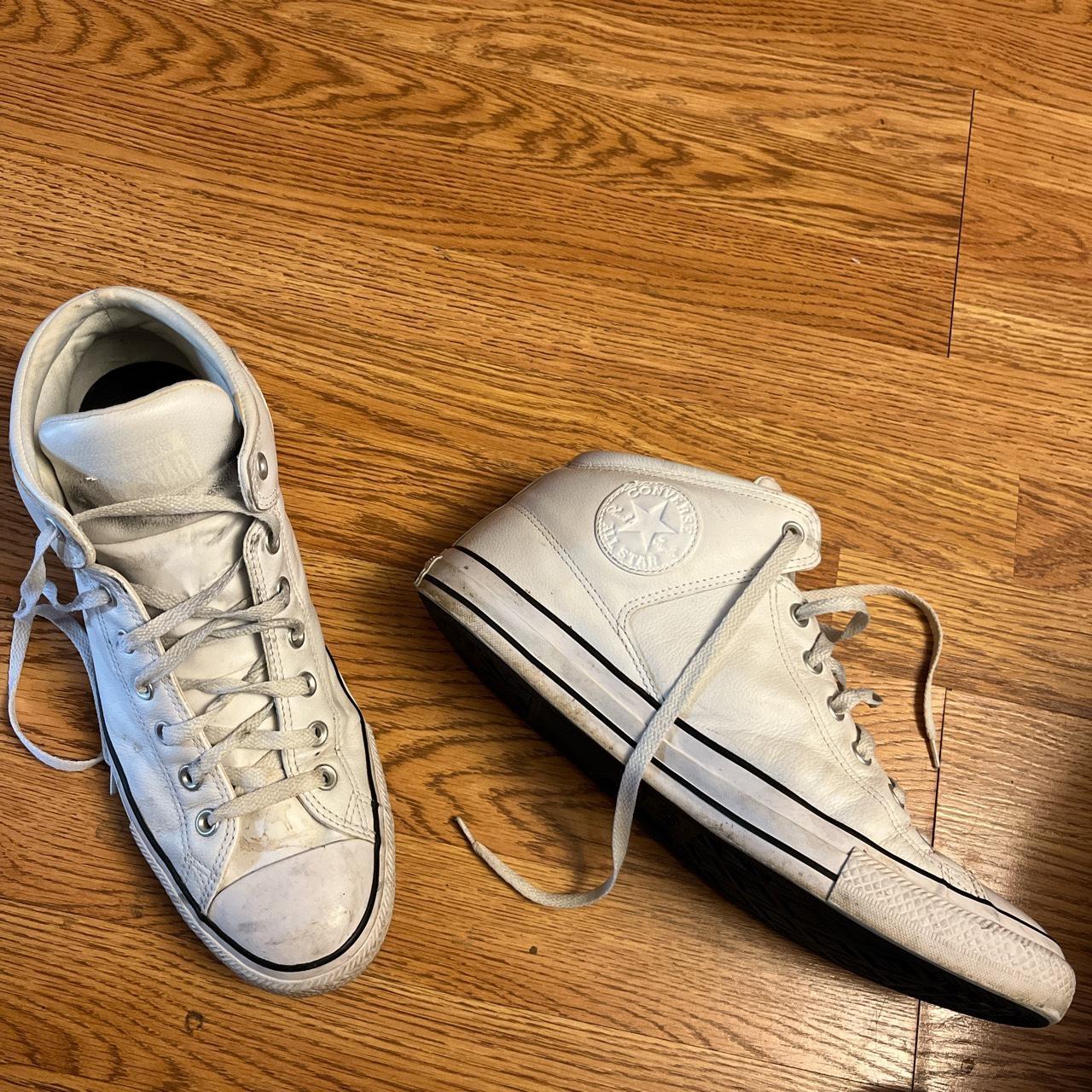 High top Leather Converse size 13 men’s #converse... - Depop