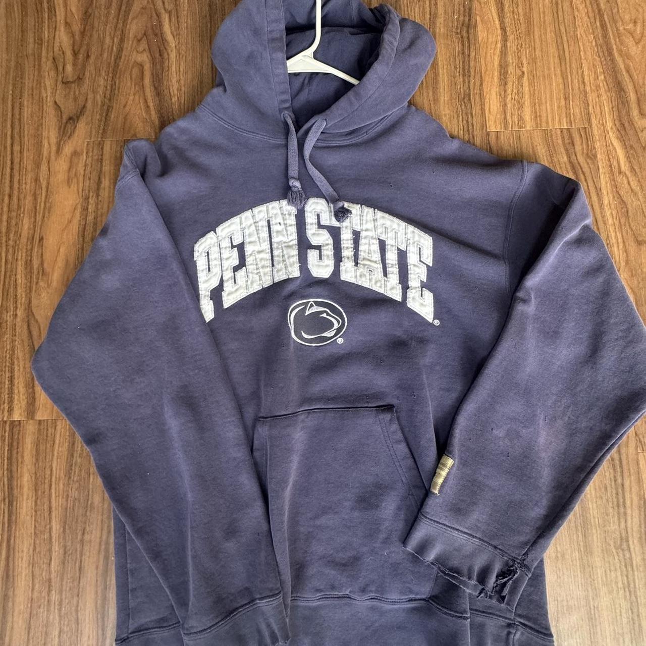 Penn state distressed hoodie size size... - Depop