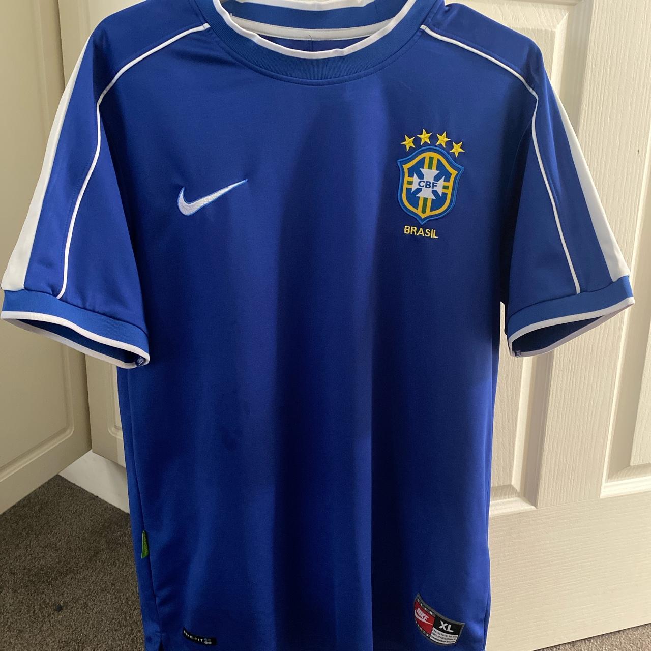 Brazil away kit 1998-99 mint condition/ size xl but... - Depop