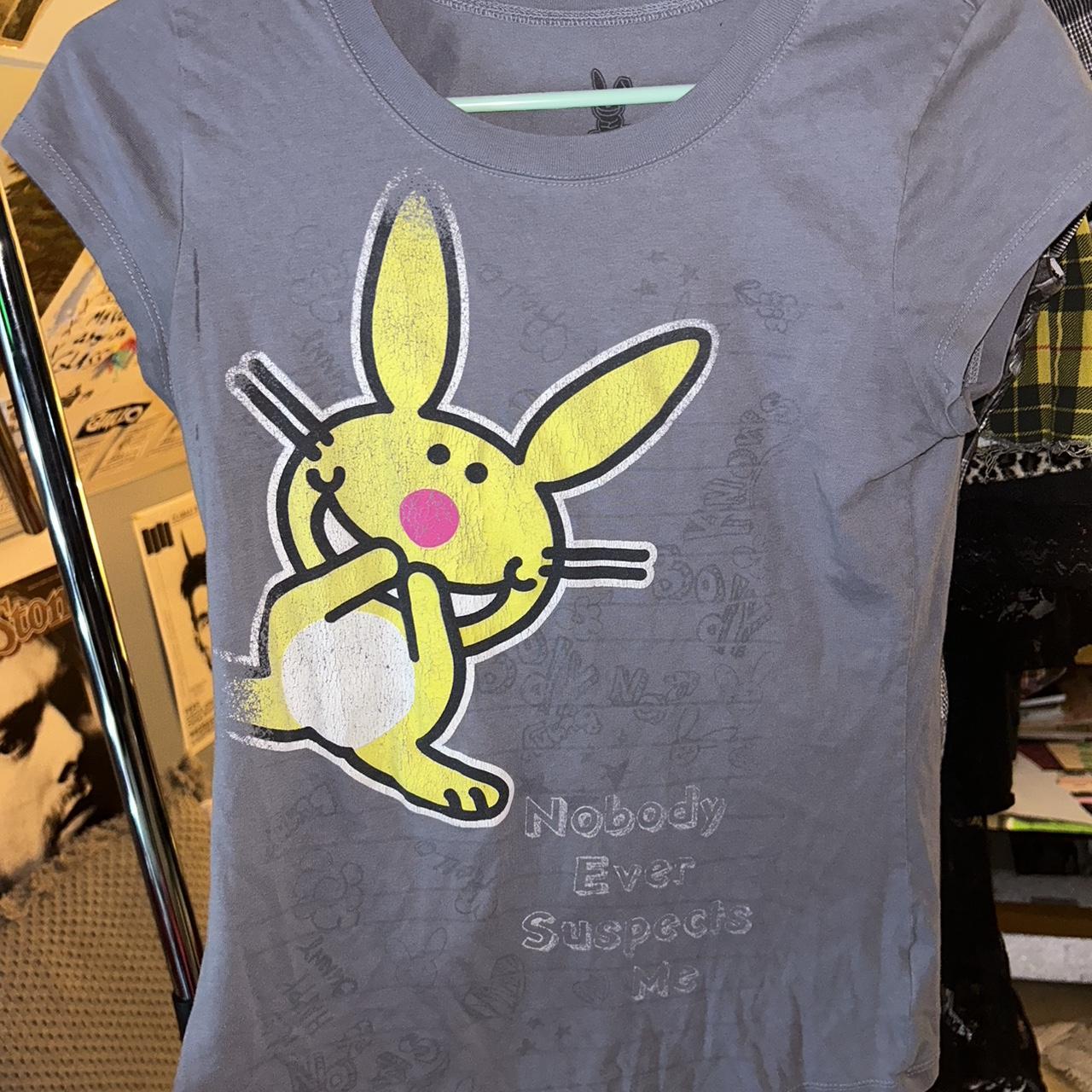 y2k jim benton happy bunny shirt fits medium - Depop