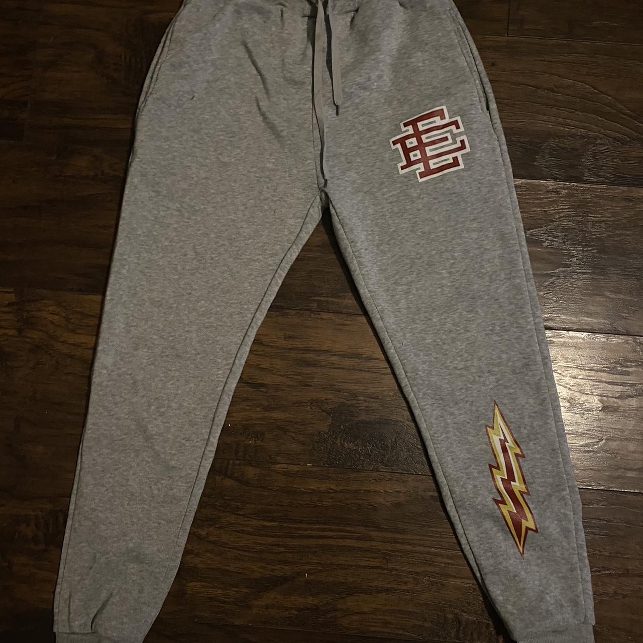 Men’s Sweatpants EE Brand 🔴🟡 DM FOR NEGOTIATION!! - Depop