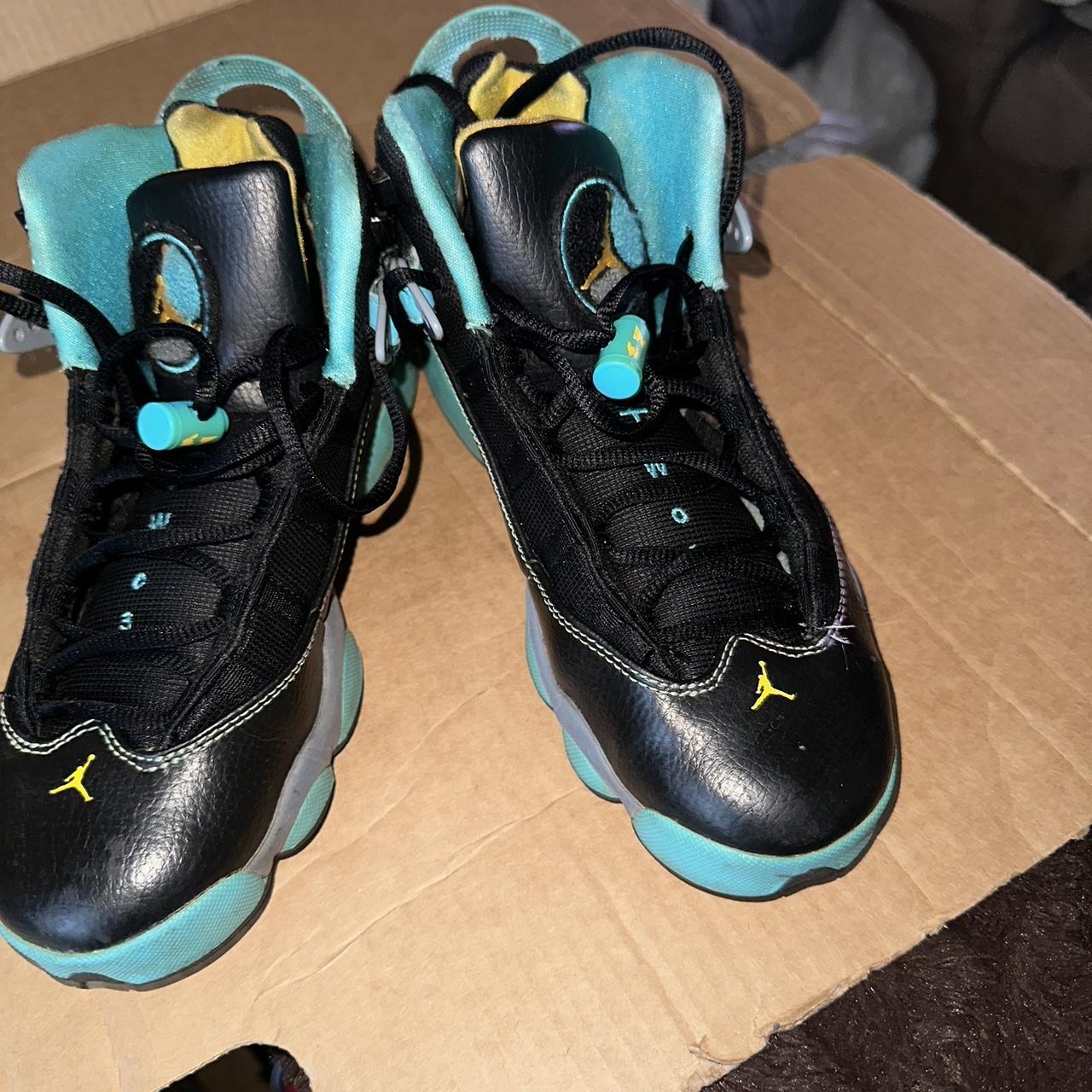 Nike Air Jordan 6 Rings Gamma Blue & Black (SIZE... - Depop
