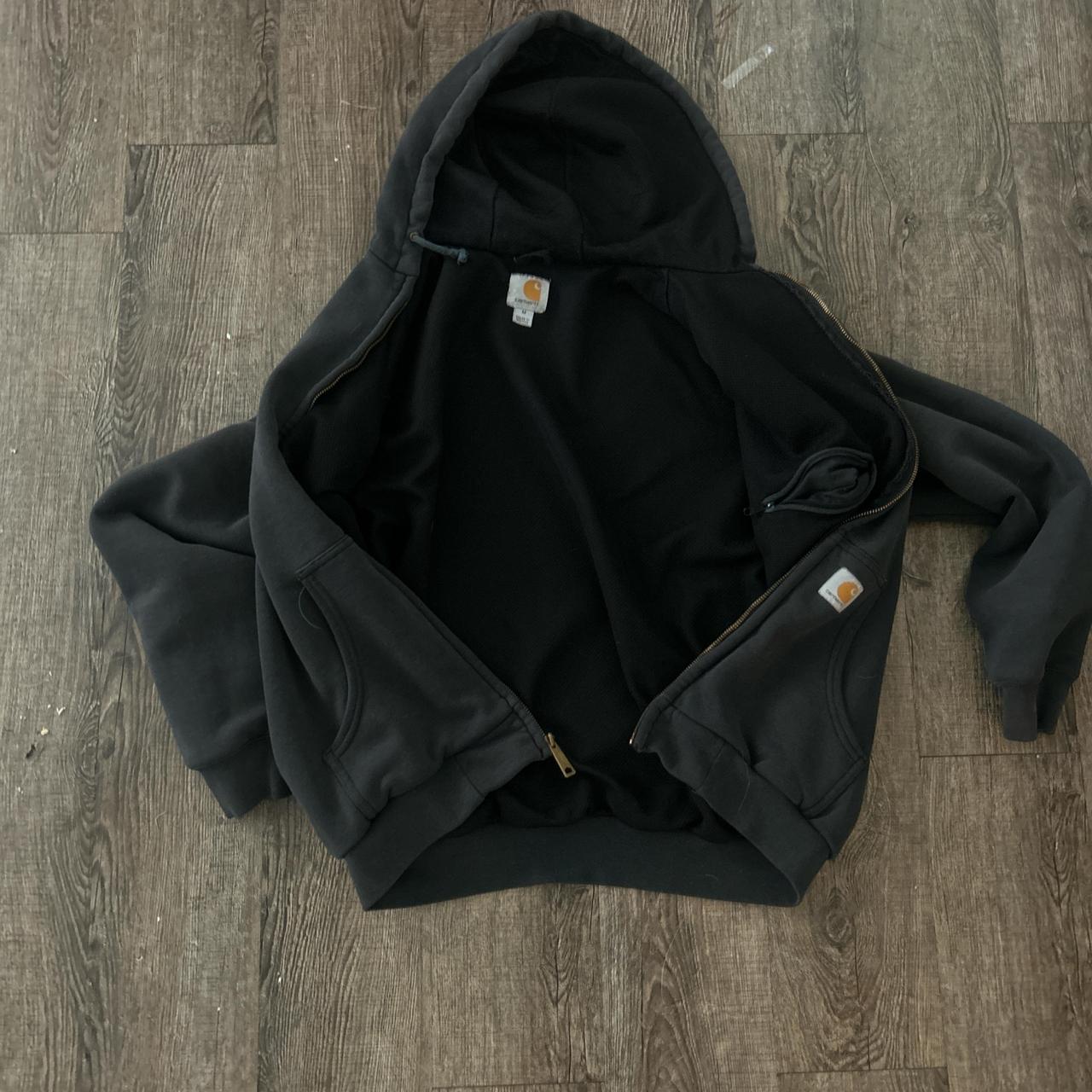 Dark Blue Carharrt Jacket - Depop