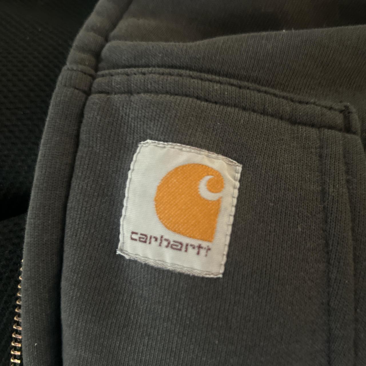 Dark Blue Carharrt Jacket - Depop