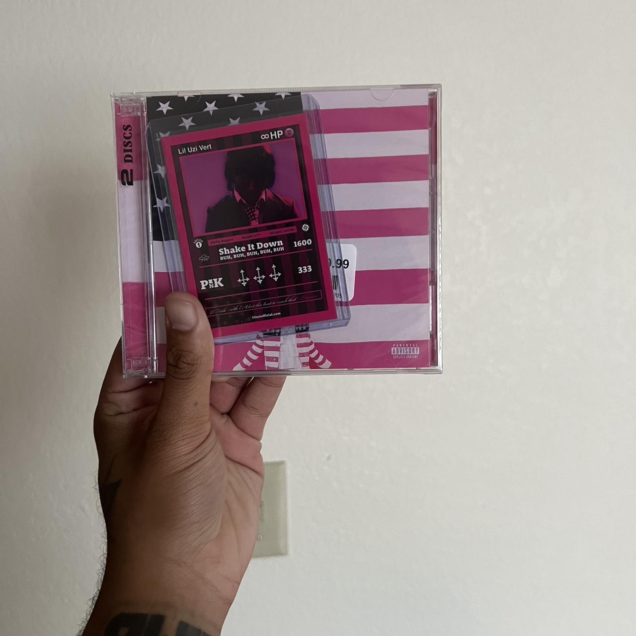 Lil Uzi Vert Pink Tape W/ Special Uzi Pokémon Card - Depop