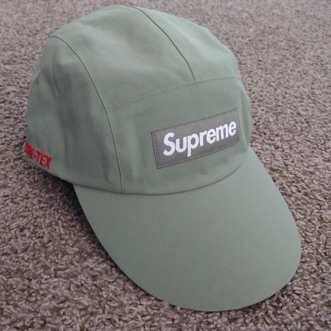 Supreme gore-tex long bill camp cap. Size... - Depop