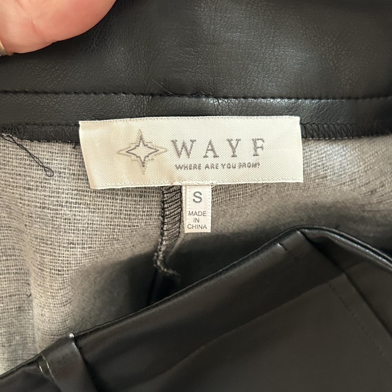 WAYF cargo leather pants #leather #WAYF - Depop