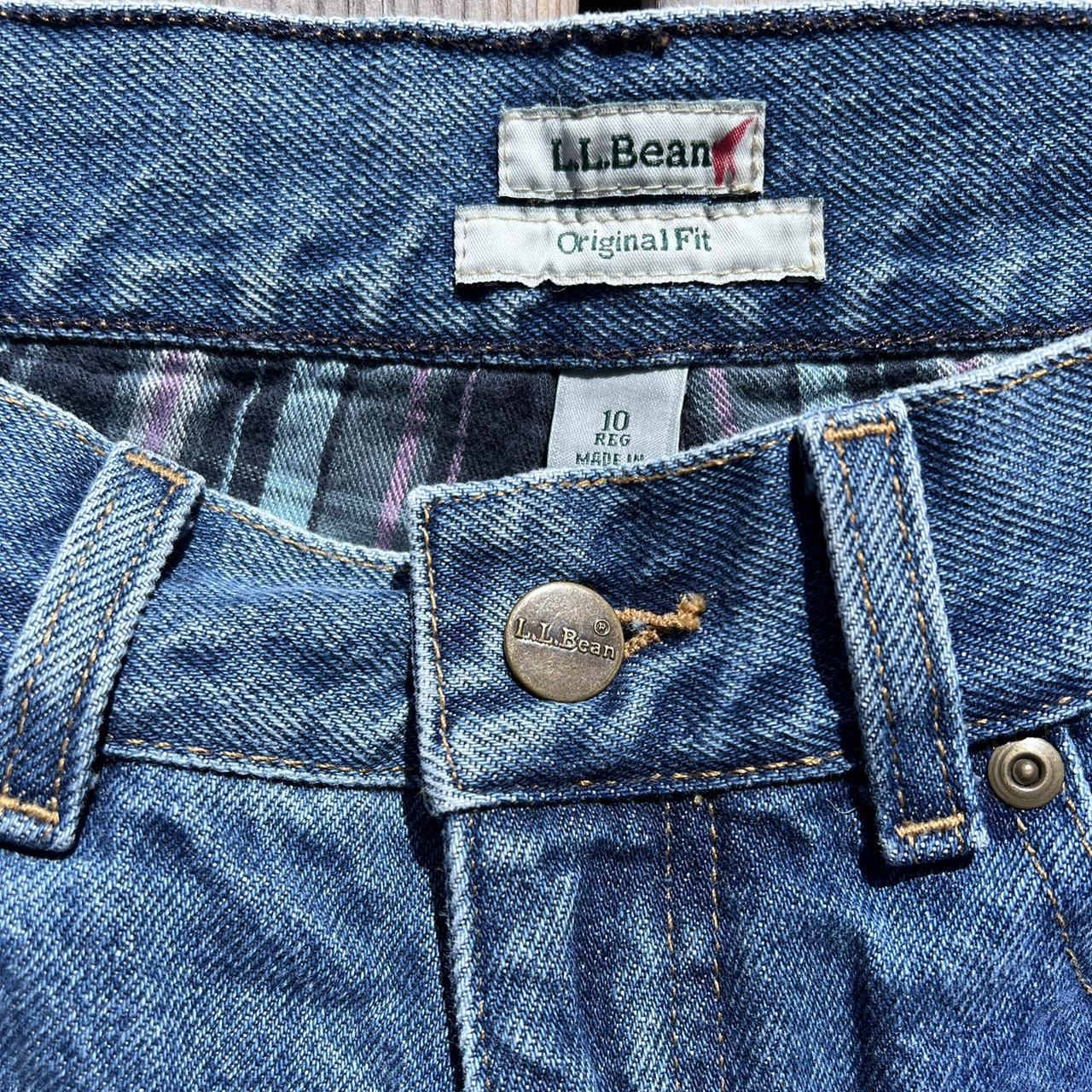Vintage L.l. Bean Plaid Flannel Lined Jeans/ Vintage... - Depop