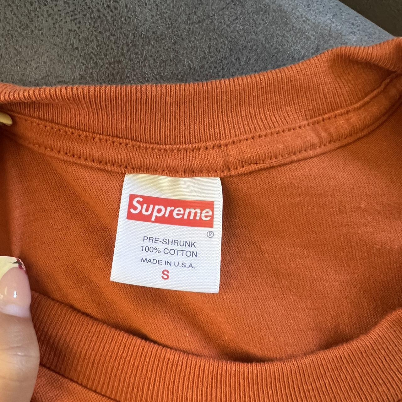 supreme tee never worn, just taken out the bag size... - Depop