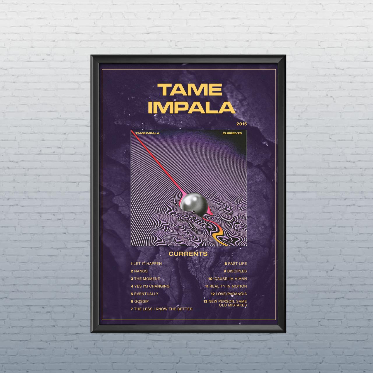 Tame Impala: Currents (2015) A3 Poster High Quality... - Depop