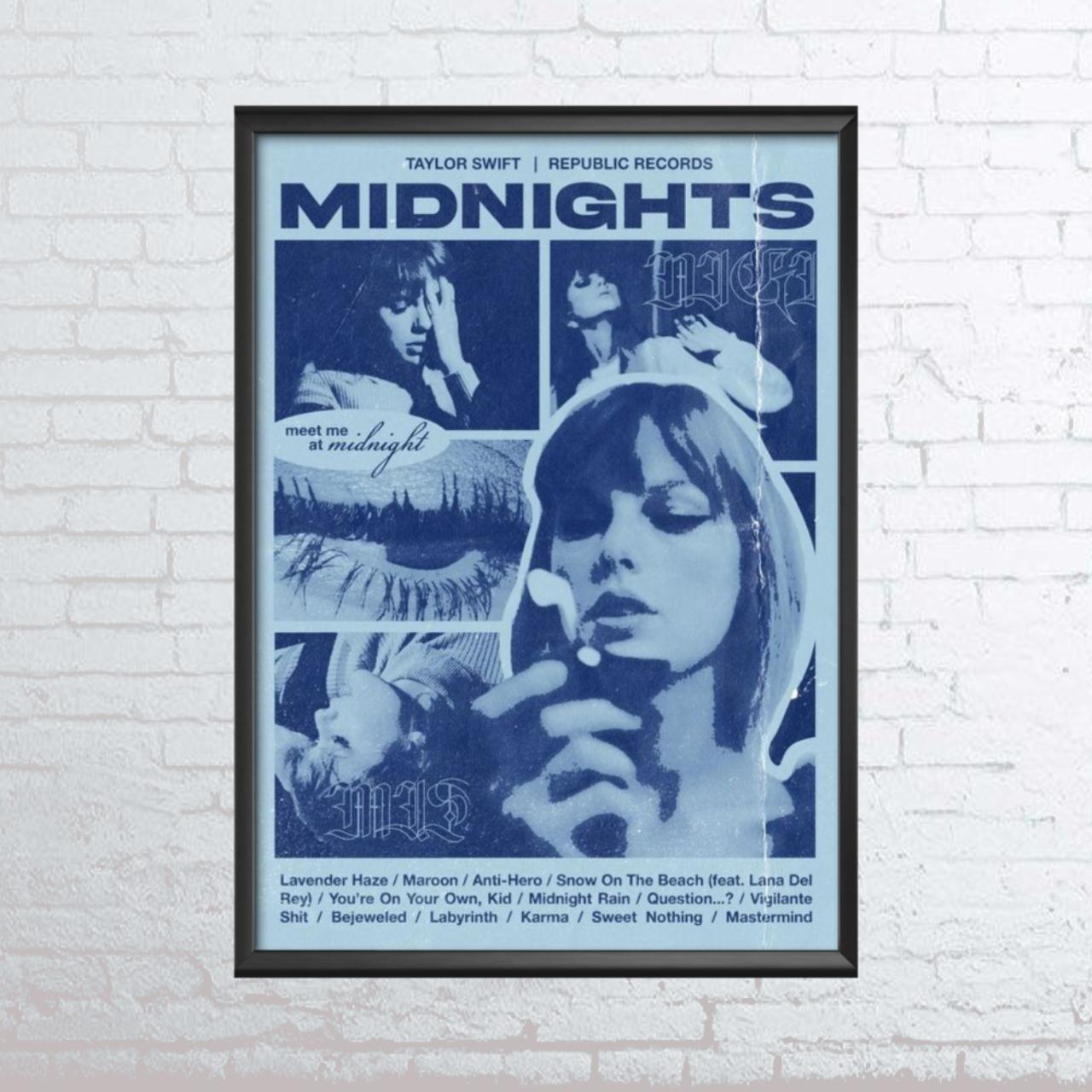 Midnights: Taylor Swift A3 Poster High Quality A3... - Depop