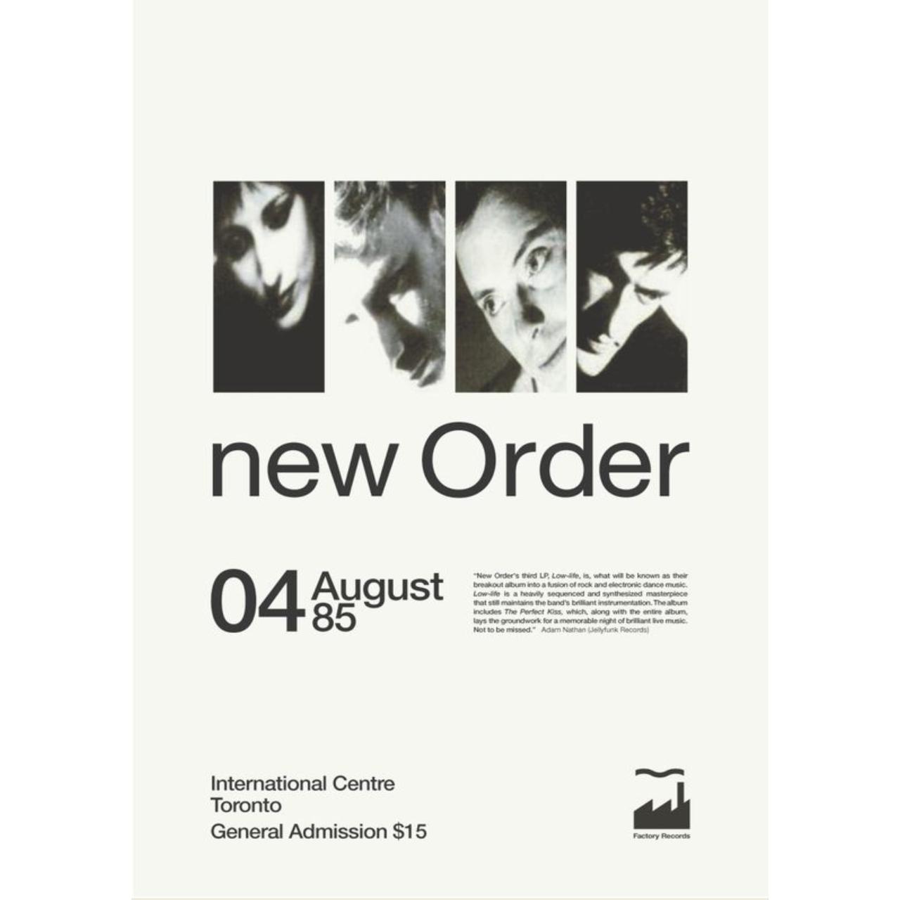 New Order A3 Poster High Quality Original A3 Poster... - Depop