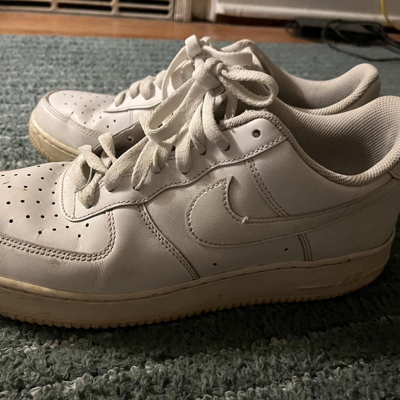 Nike Air Force 1s Pretty Beat Up Size 10 Send an... - Depop