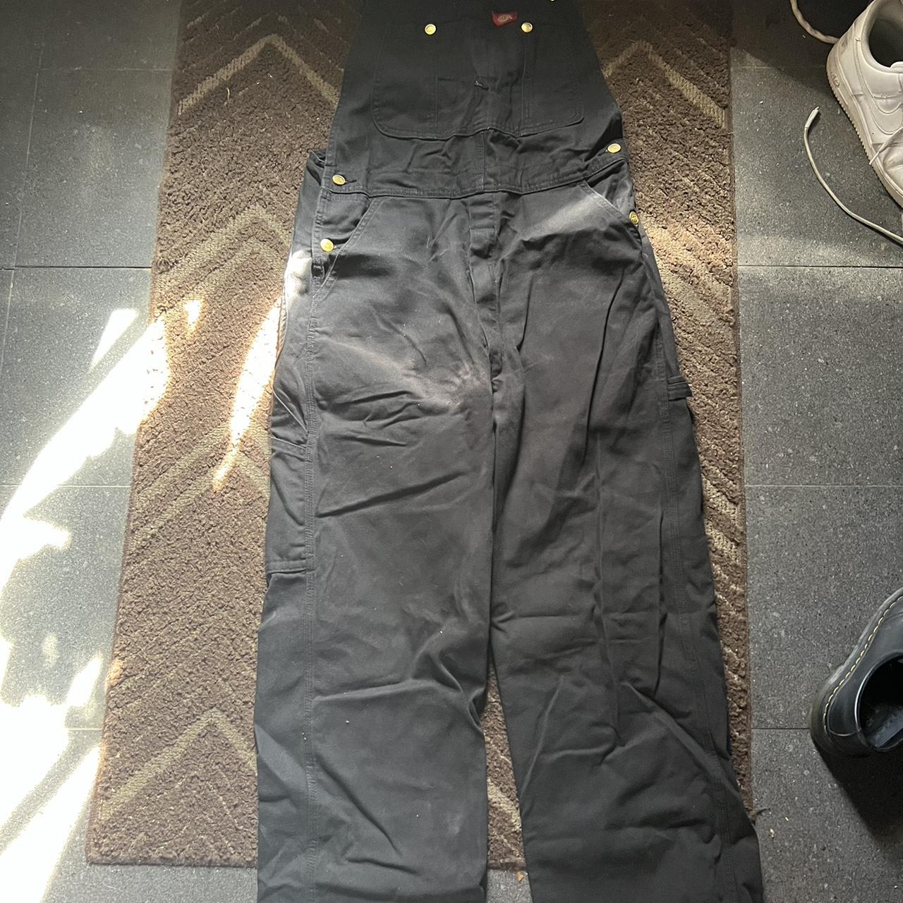 Black Overalls Never Worn 32-34 Dickies #trendy... - Depop