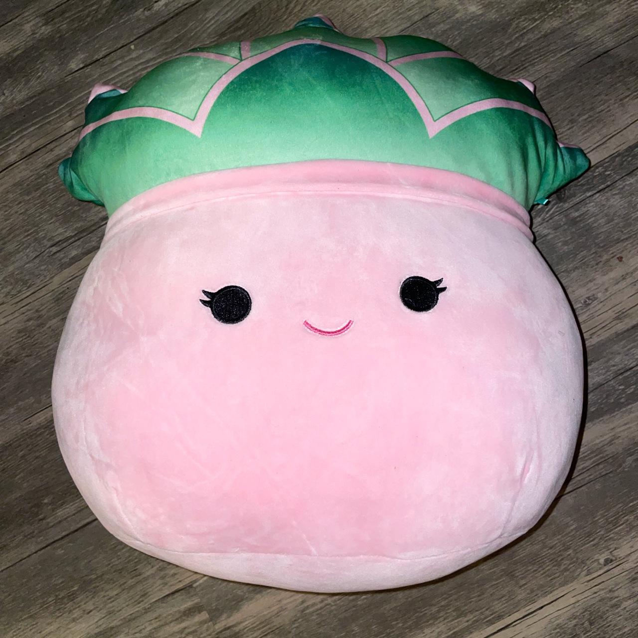 Pink squishmallow stuffed animal, 12 inches, selling... - Depop