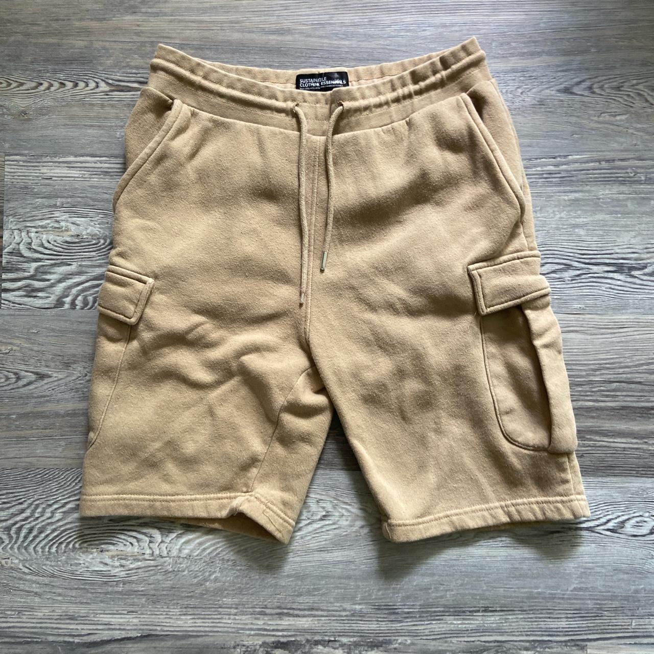 Sustainable Clothing Essentials Cargo Sweat-shorts - Depop