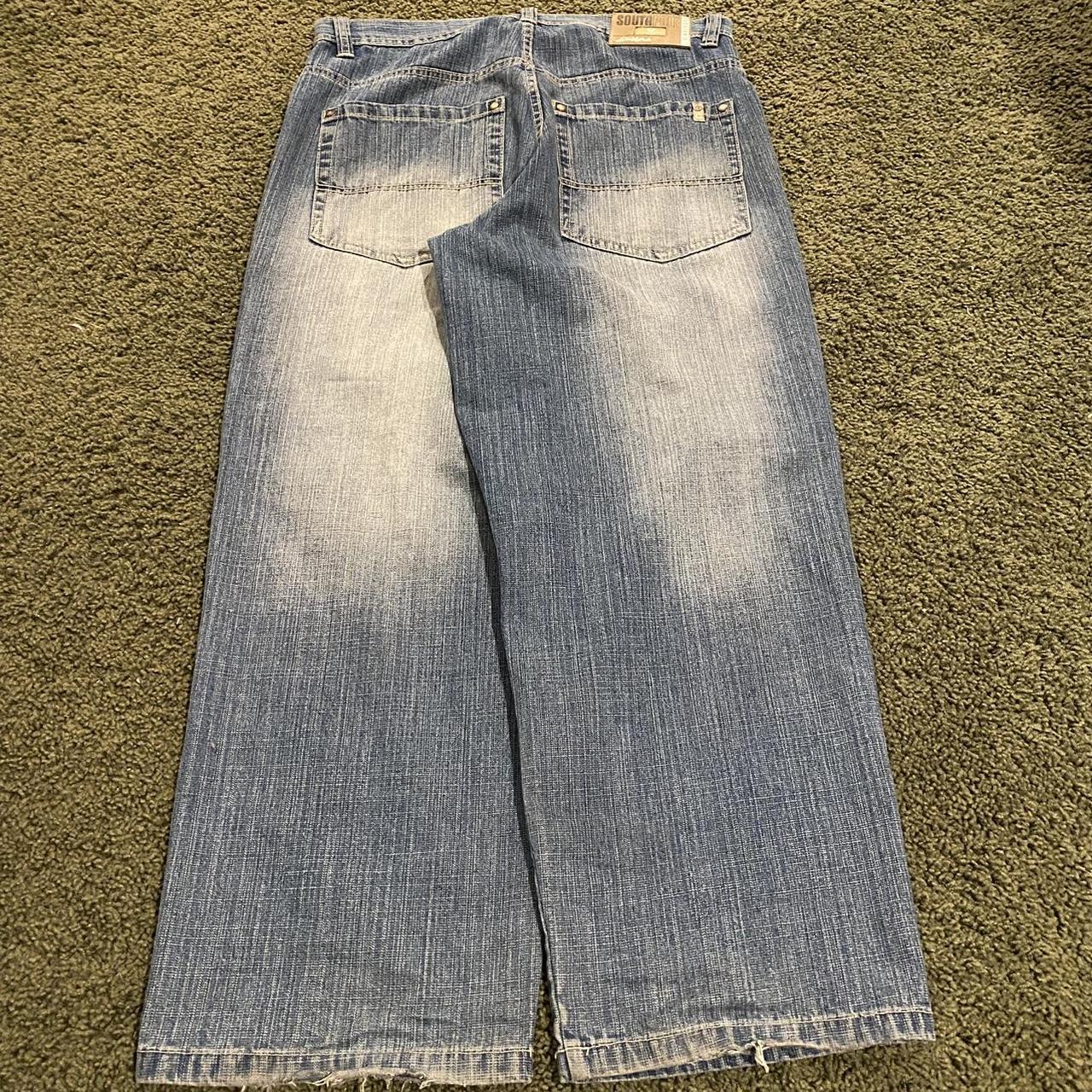 very baggy tan tab southpole size 36x30 10in leg... - Depop