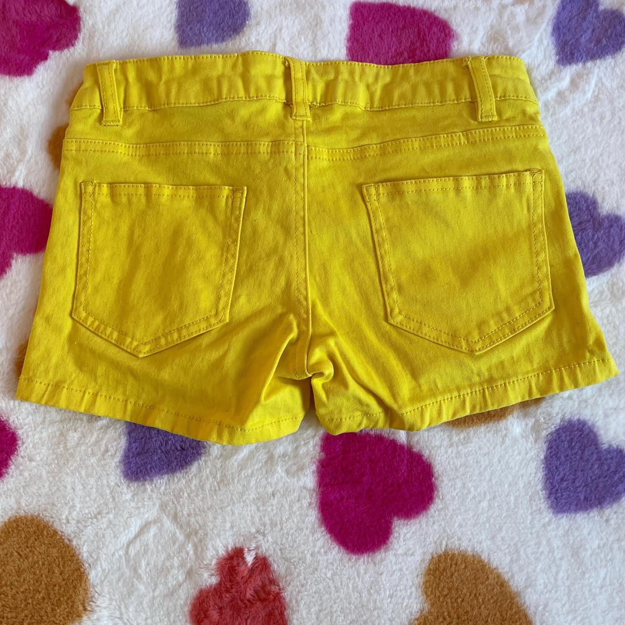 Bright yellow booty shorts! Perfect for the summer!... - Depop