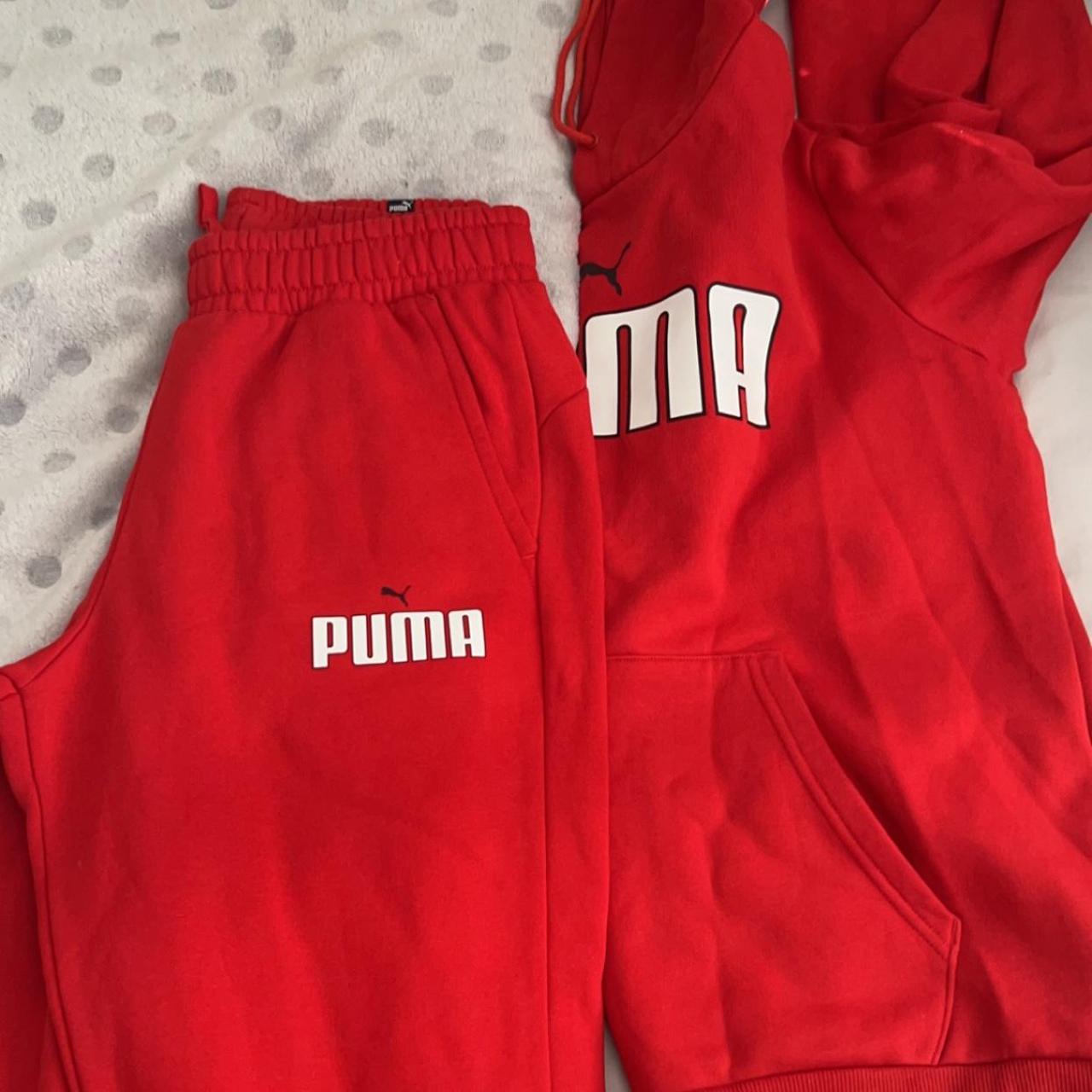Puma tracksuit worn once but won’t wear again! Cheap - Depop