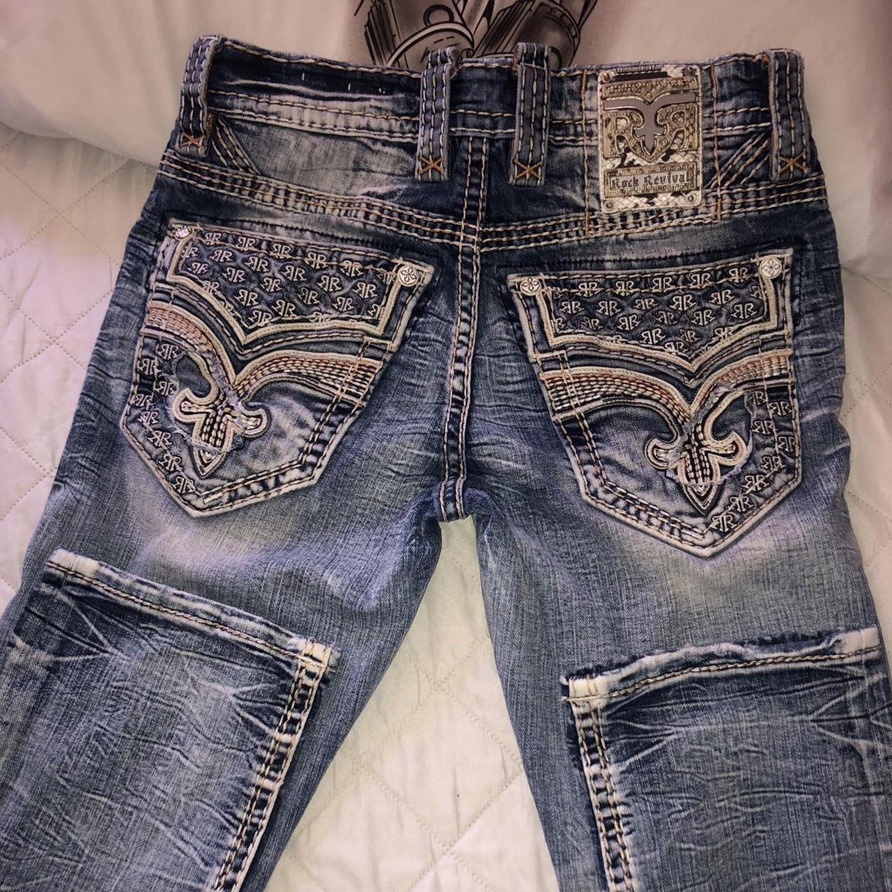 men rock revival straight jeans 30x30 - Depop