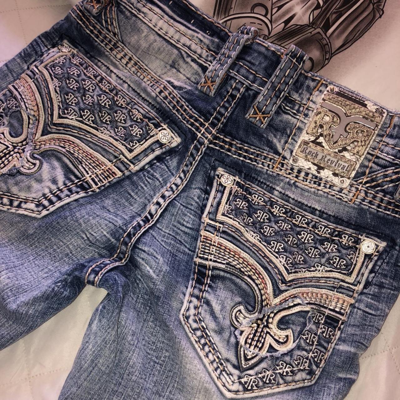 men rock revival straight jeans 30x30 - Depop