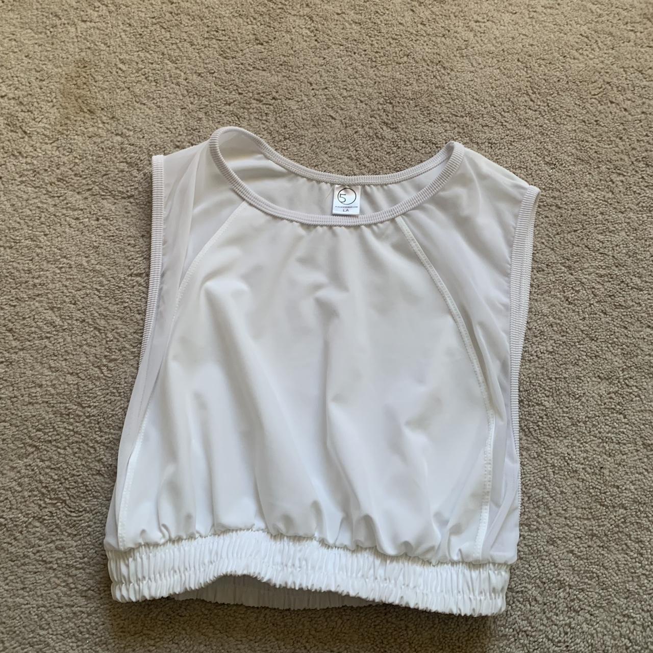Five The Label white top Size L #dancewear #dance... - Depop