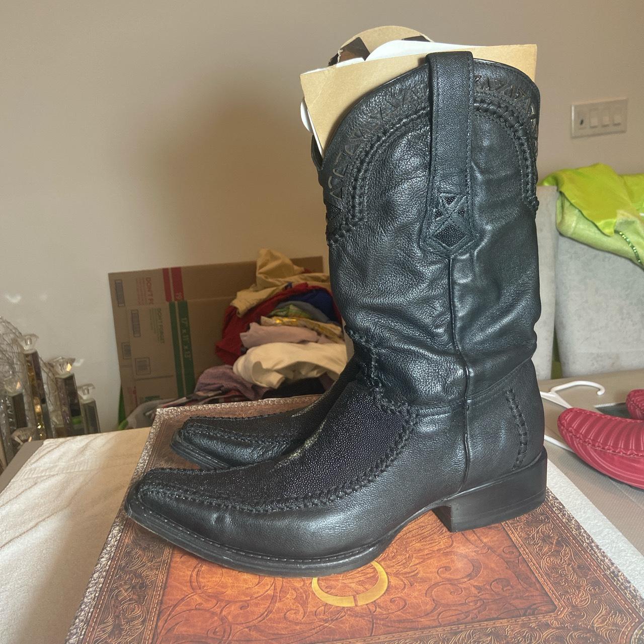 Cuadra Real Leather Sting Ray Men’s Boots With... - Depop