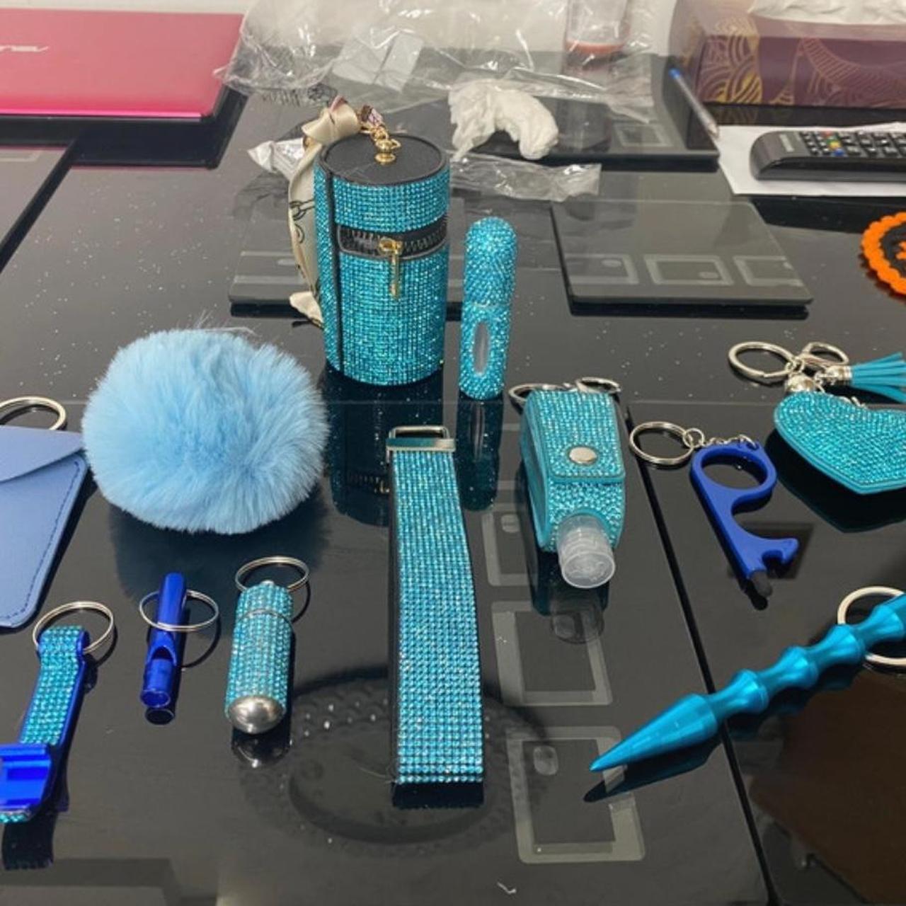 Blue self defence glam keychain set. Multipurpose as... | Depop