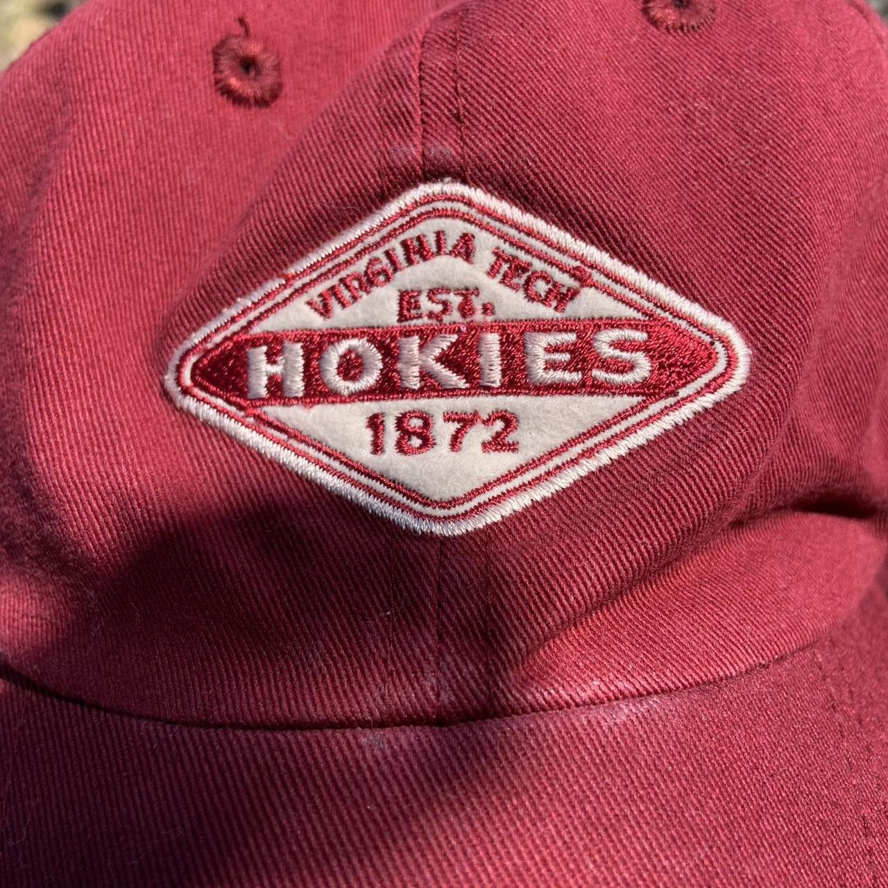 Vintage Virginia Tech “Hokies” Embroidered logo hat,... - Depop
