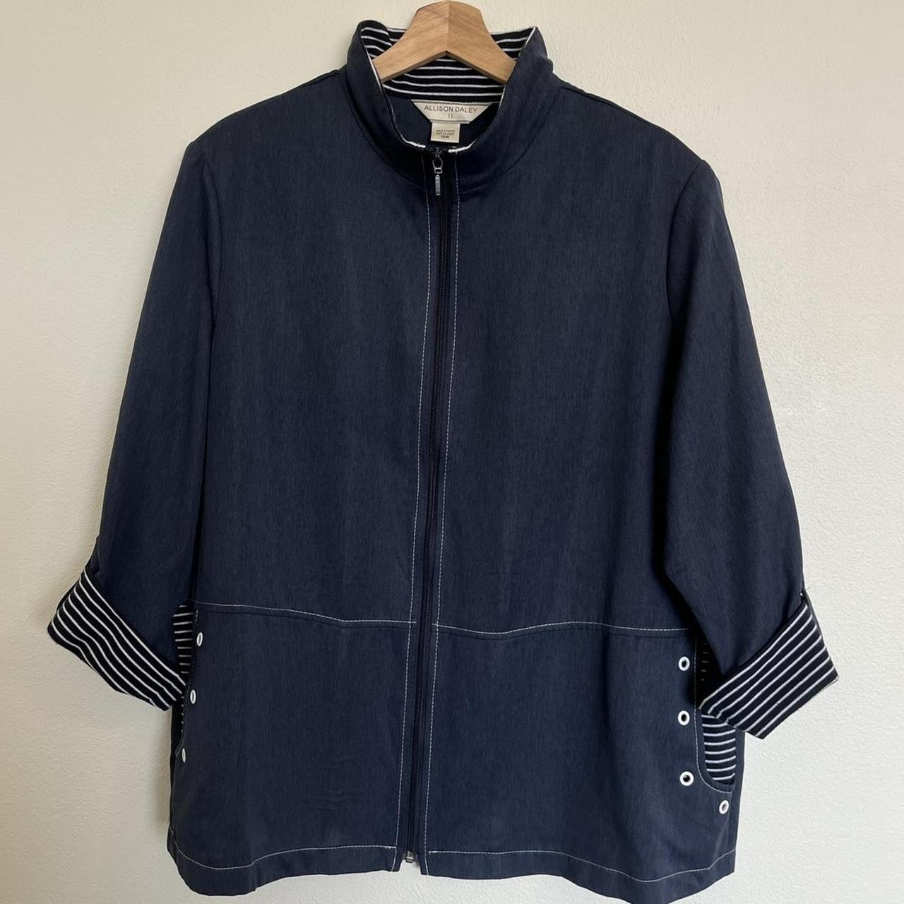 Allison Daley navy blue collared jacket Beautiful... | Depop