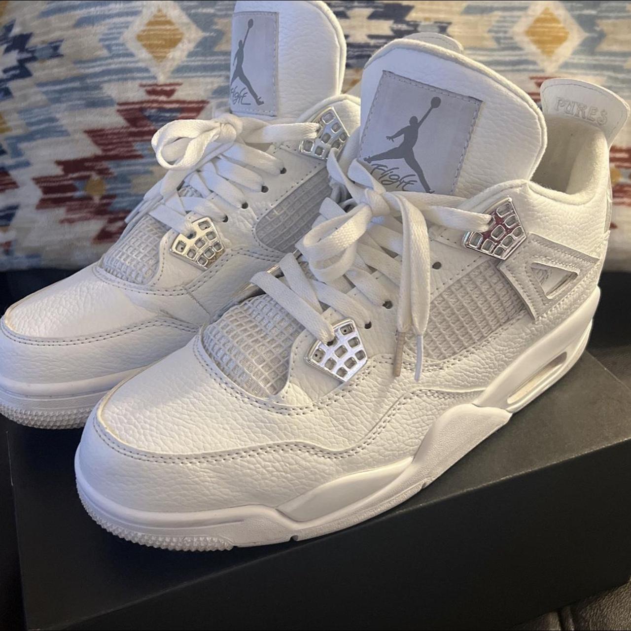 Jordan 4 Pure Money Worn but excellent condition... - Depop