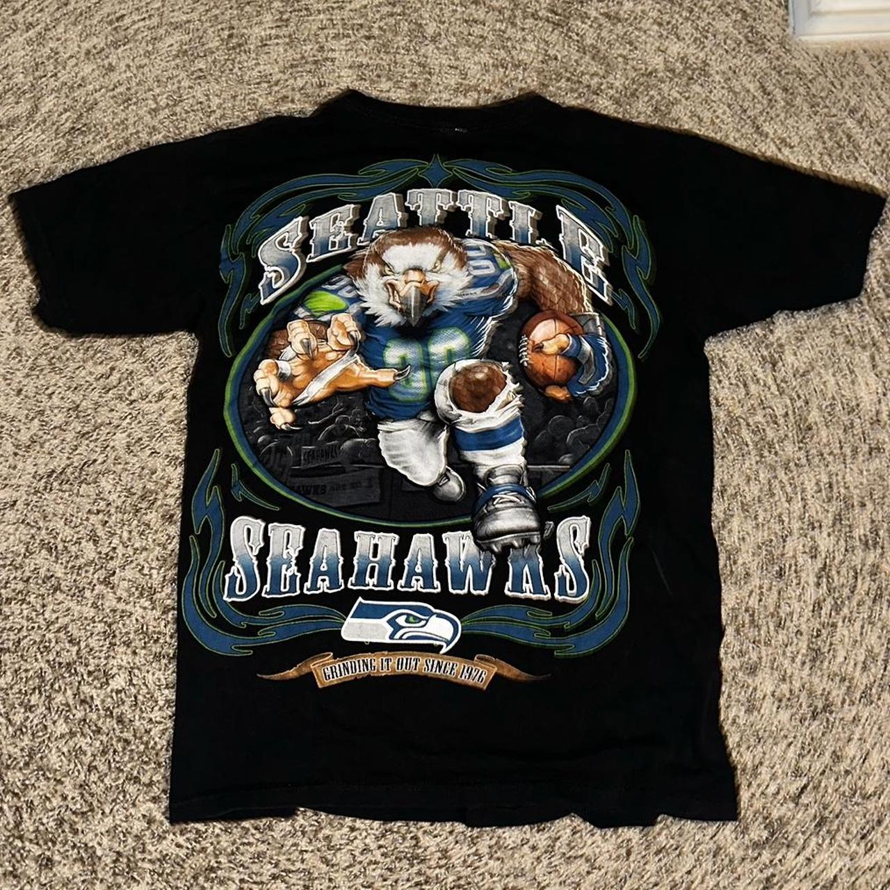 Vintage Seahawks Graphic Tee Medium Fits like a... - Depop