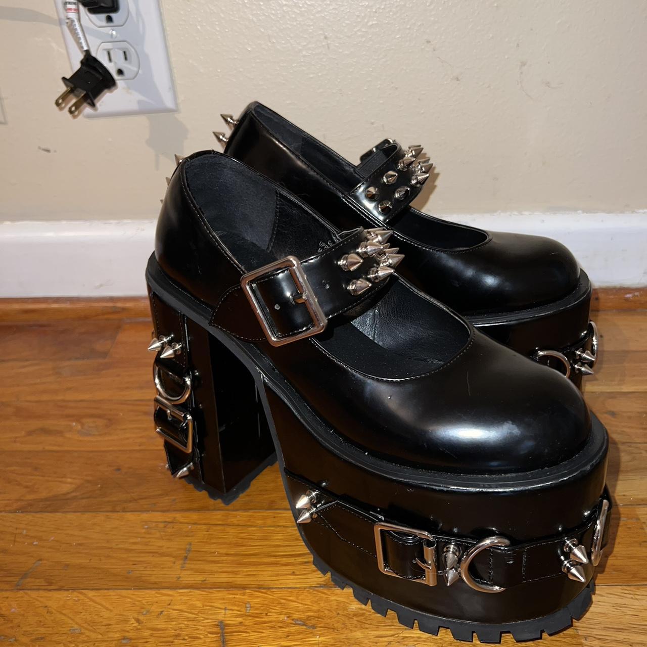 current mood spike mary janes missing 1 spike - Depop