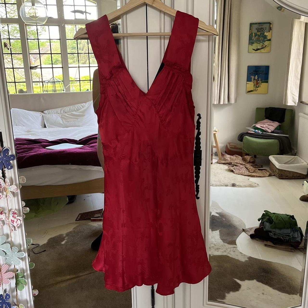 Realisation Par Roxy Dress in red. 100% silk. Barely... - Depop