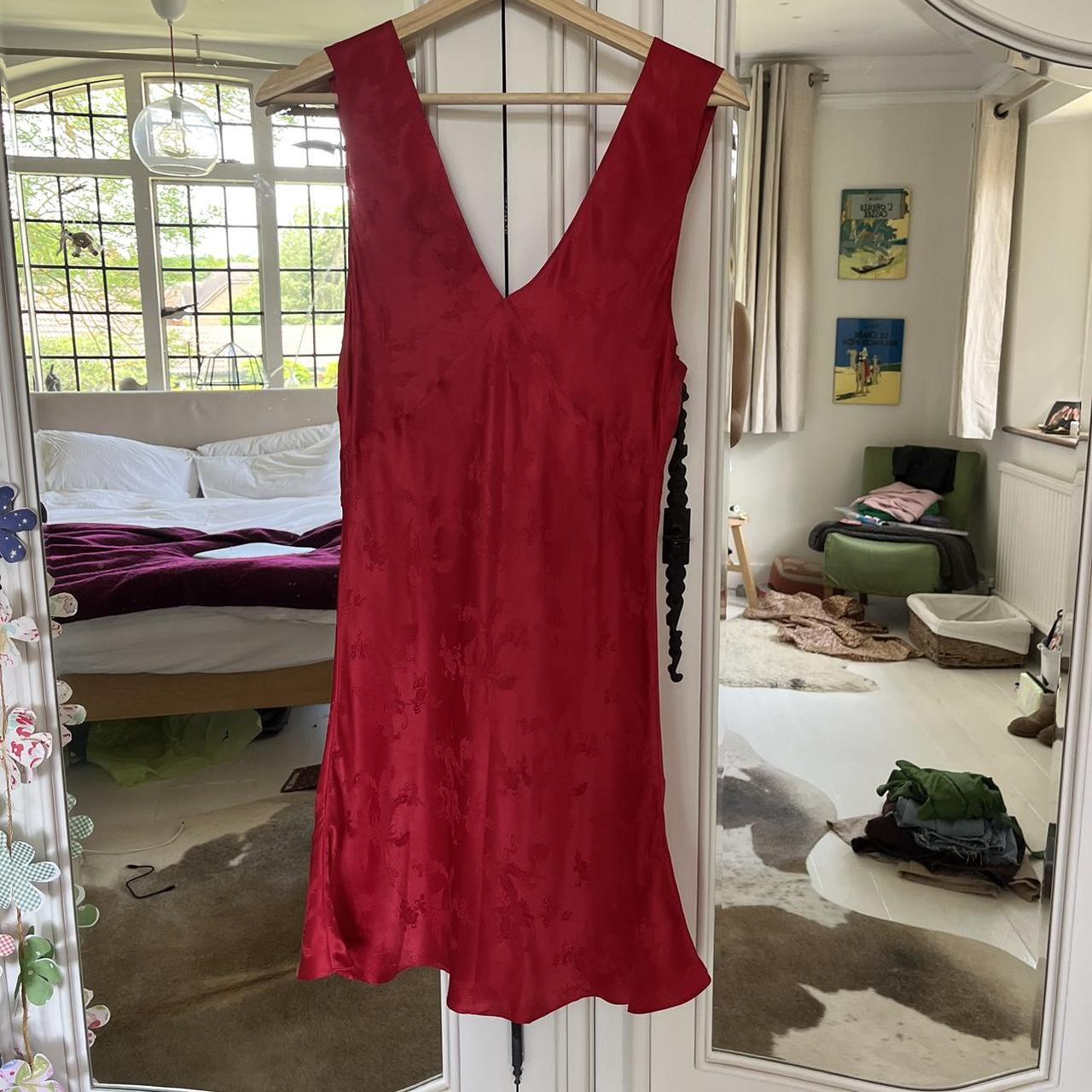 Realisation Par Roxy Dress in red. 100% silk. Barely... - Depop