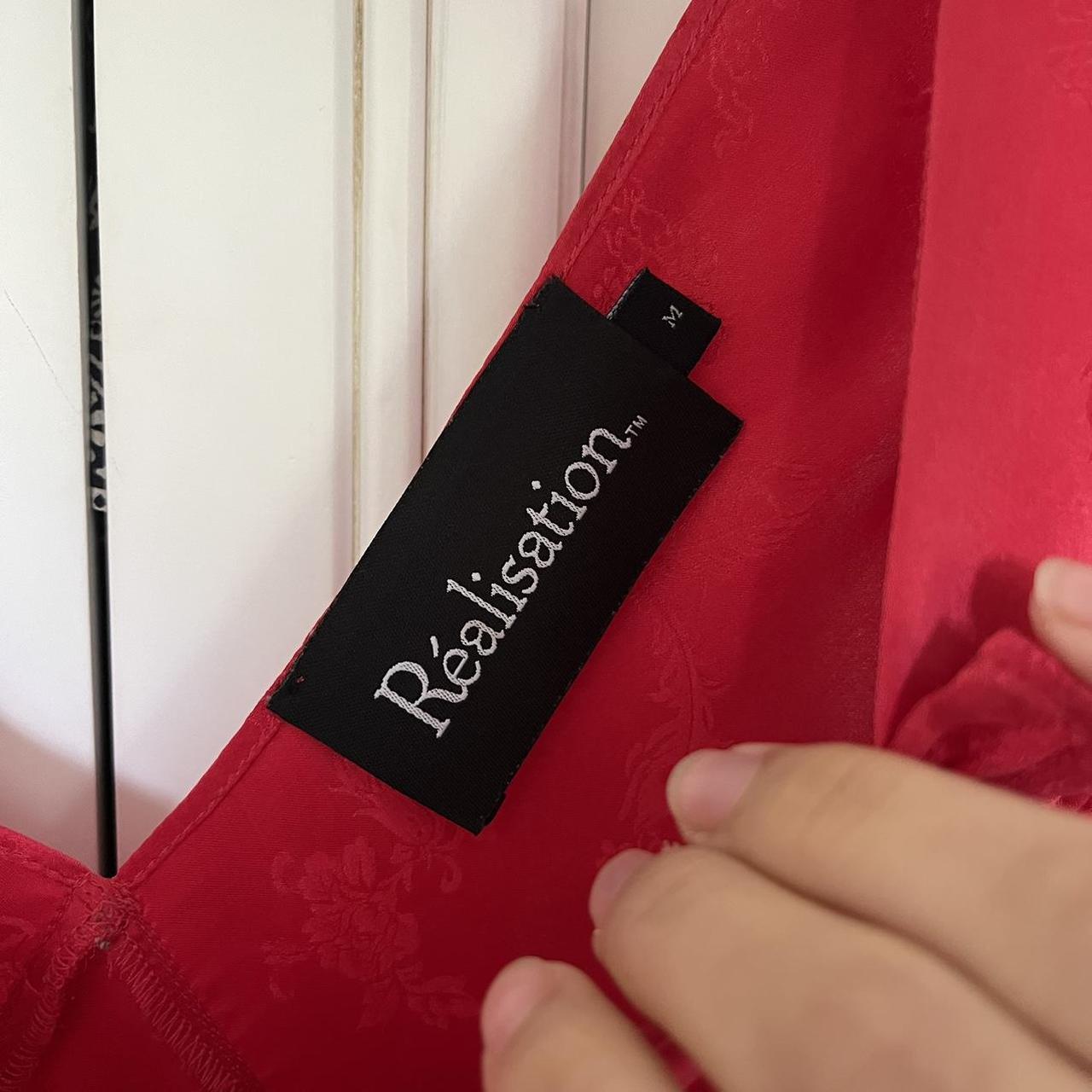 Realisation Par Roxy Dress in red. 100% silk. Barely... - Depop