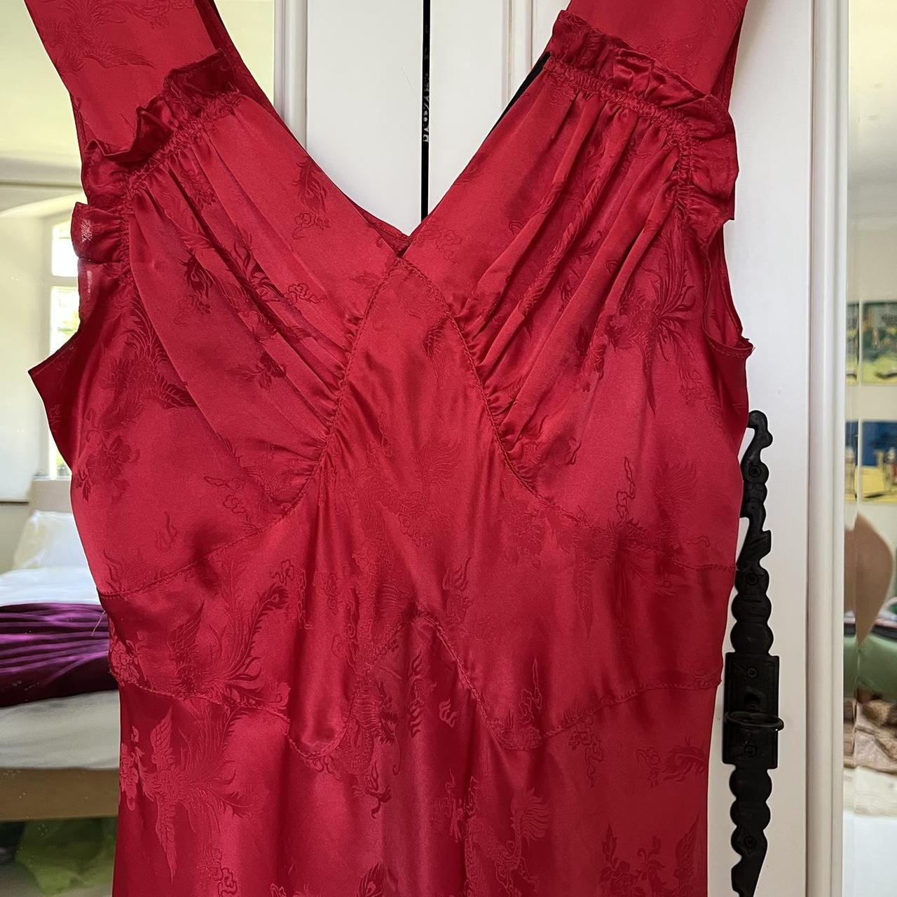 Realisation Par Roxy Dress in red. 100% silk. Barely... - Depop