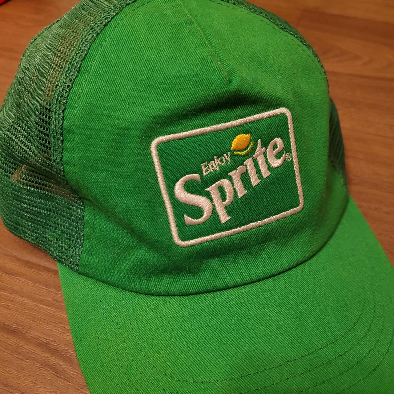 Vintage Sprite SnapBack Trucker hat Adult... - Depop