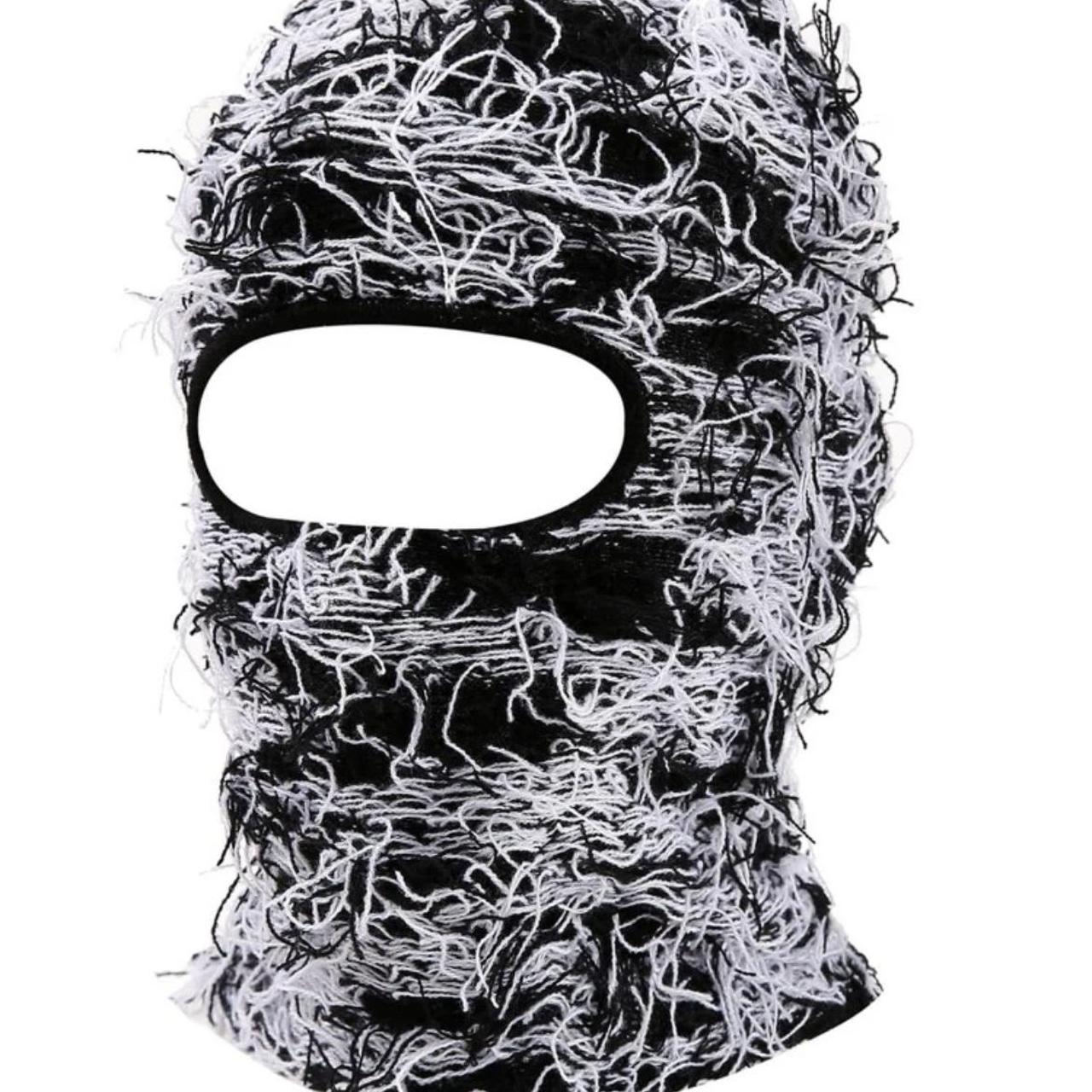 Balaclava Mask Black and... - Depop