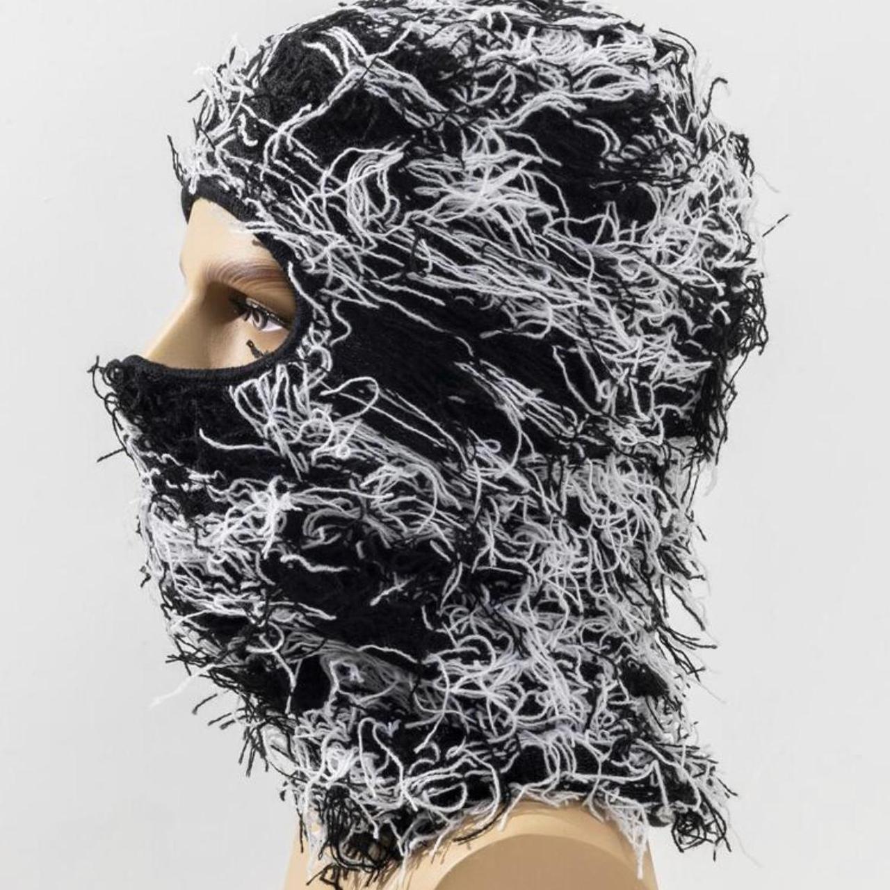 Balaclava Mask Black and... - Depop