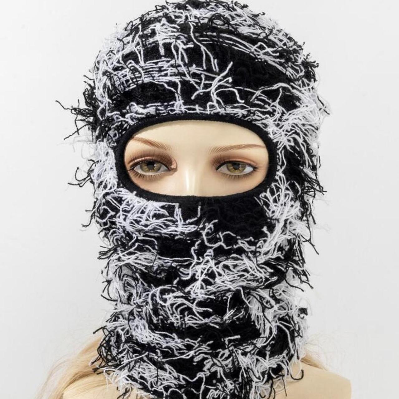 Balaclava Mask Black and... - Depop