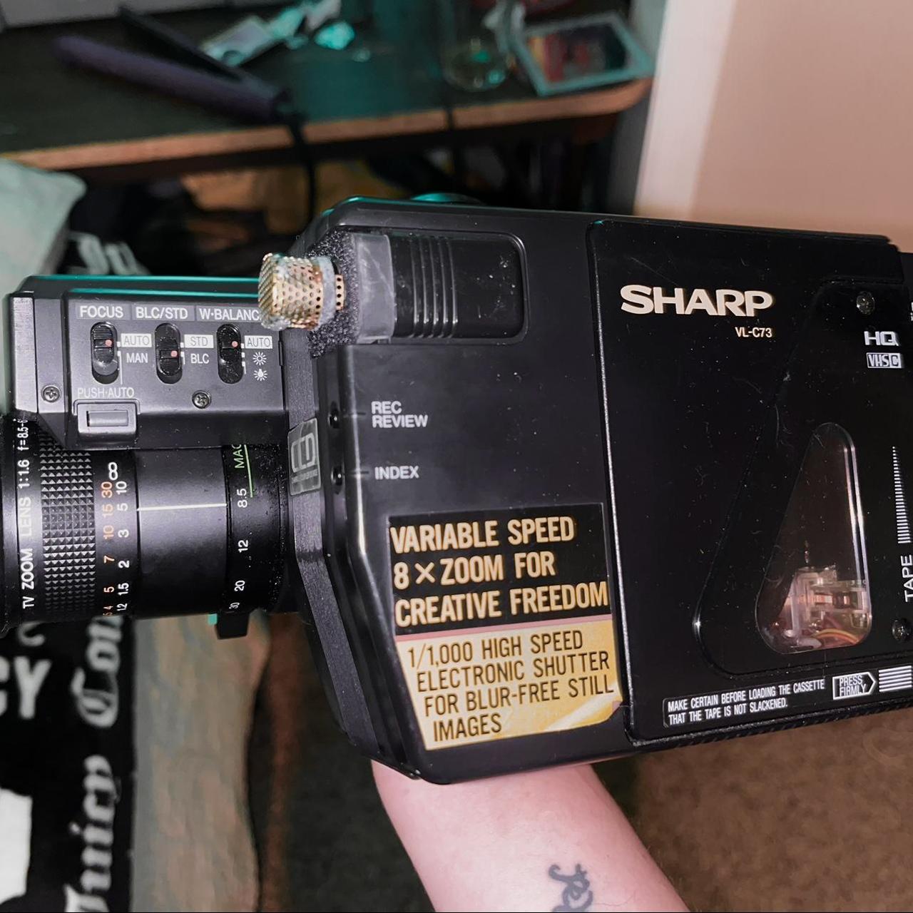 Vintage 1987 SHARP VHS-C High Quality CAMCORDER... - Depop