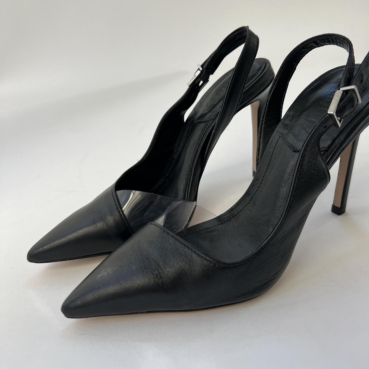 Emma Vinyl & Nappa Leather Pump 5.5 New! Worn once... - Depop